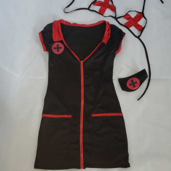 Coquette Intimates And Sleepwear Nurse Costume Dark Night Goth Coquette Sm Poshmark